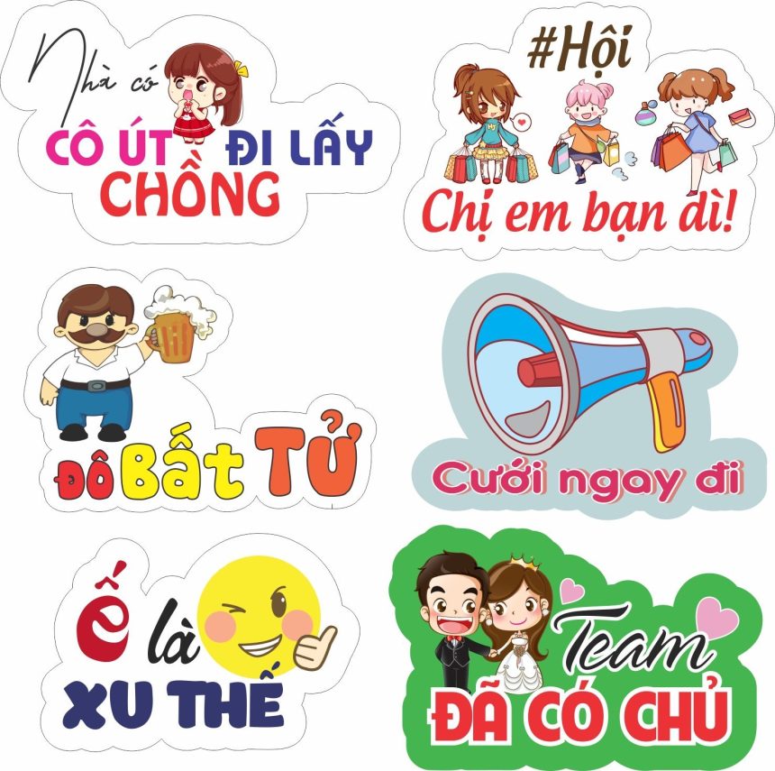 Hashtag - Chibi 4 - Thiệp Cưới Minh Dương